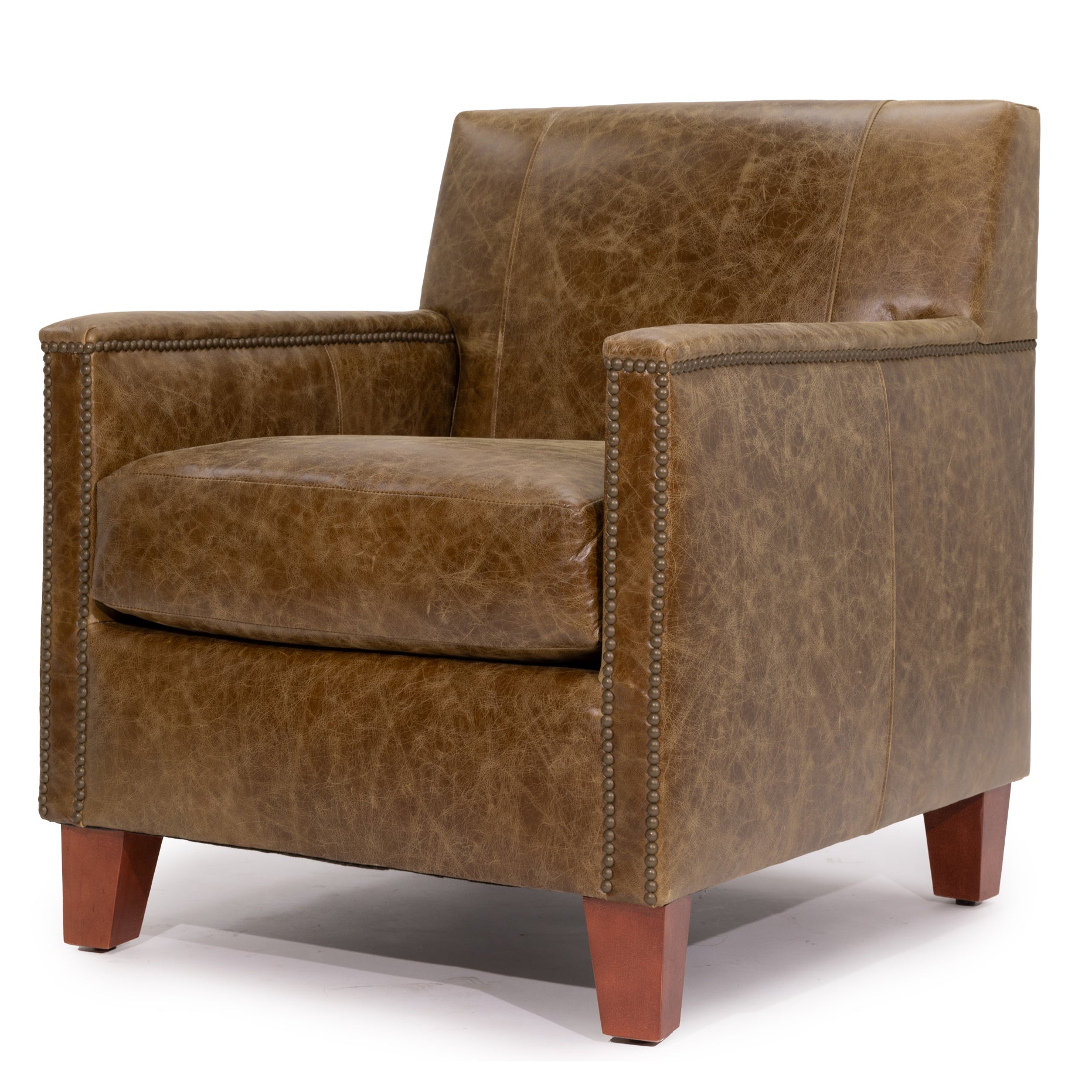 Larry Arm Chair Wigwam Top Grain Leather – The Luxe Cave
